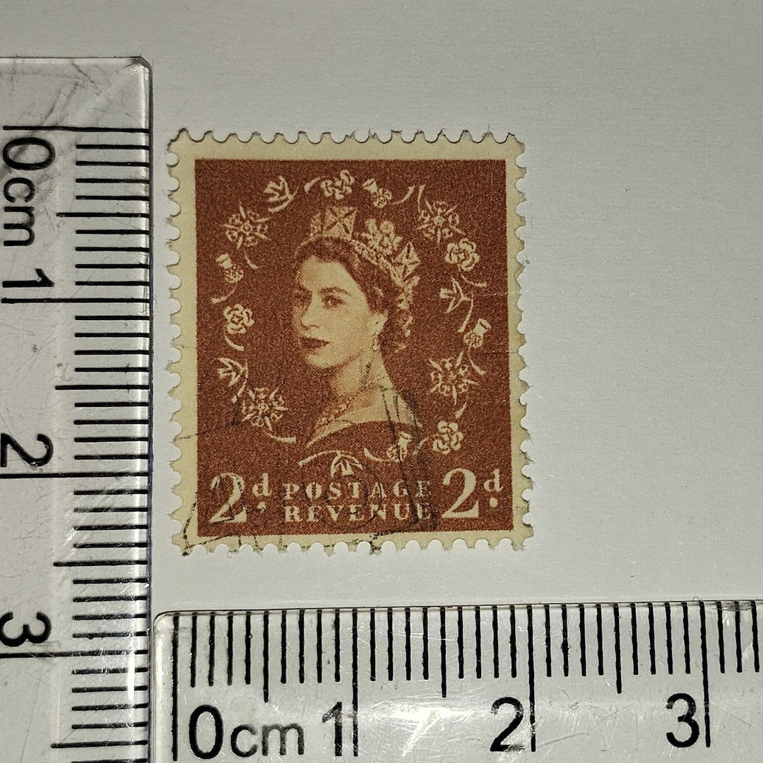 Queen Elizabeth II Stamp. 1952-1954 2d. 026 031 - Etsy Australia