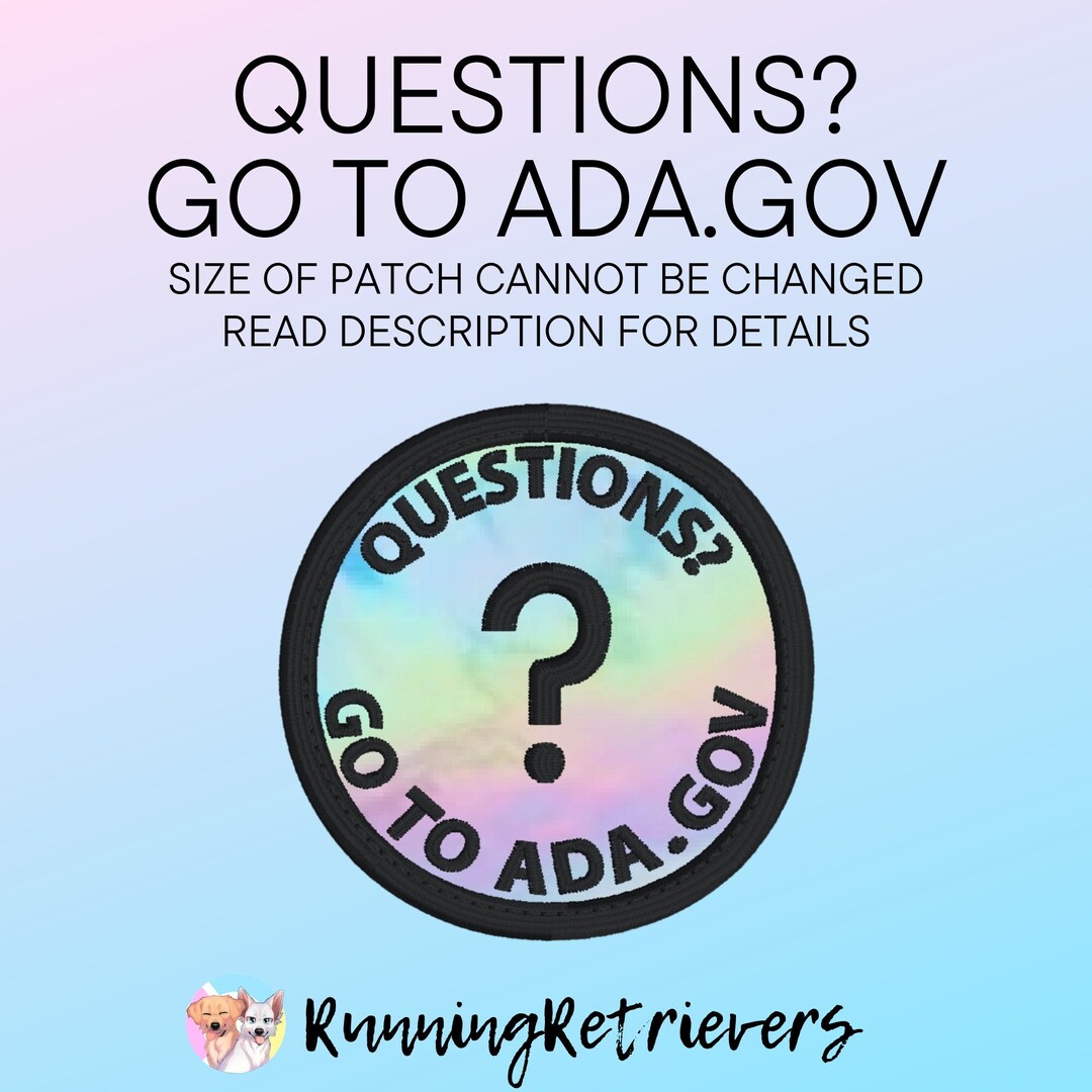 3x3 Circle Patch questions Go to Ada.gov Hook and Loop Attachment - Etsy