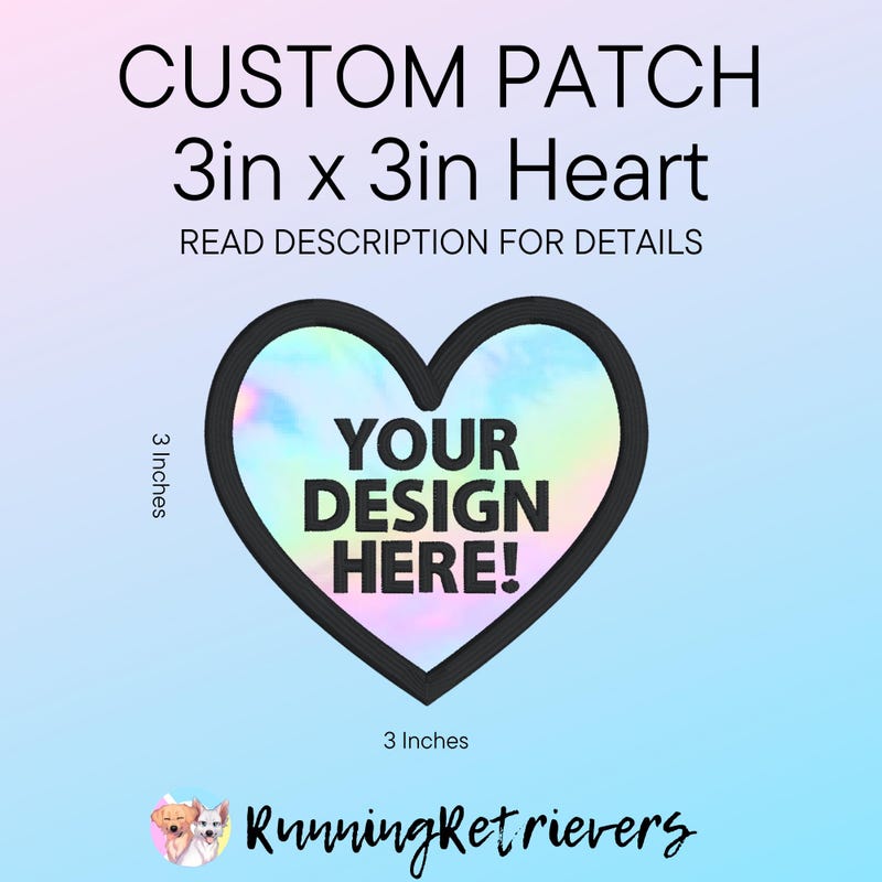 Heart Patch - Etsy