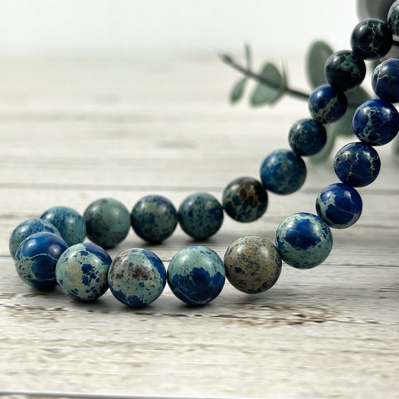 Blue Jasper Beads - Etsy
