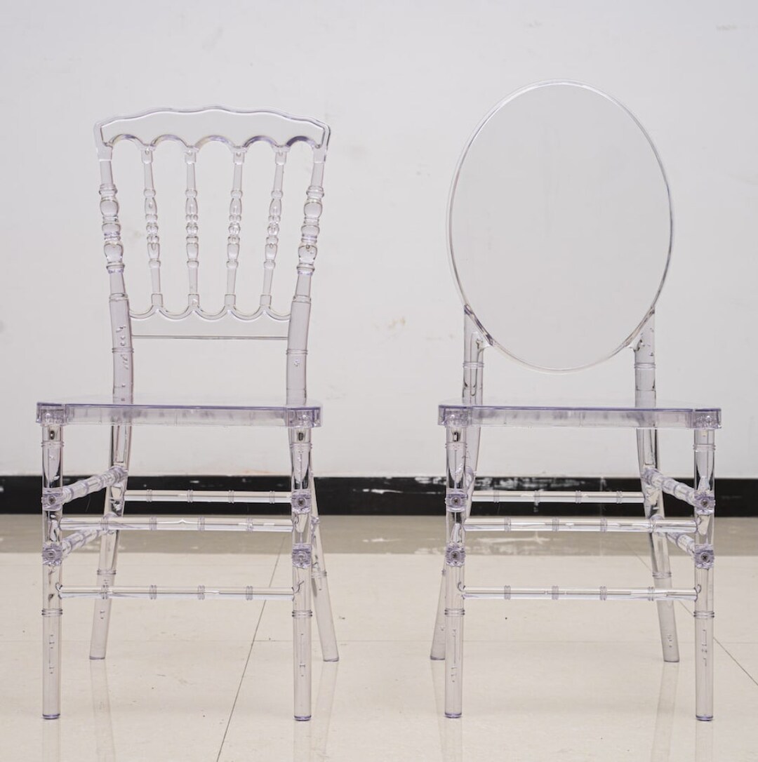 Set of 4 Contemporary Transparent Chairs/chiavari Chairs/ghost Chairs ...