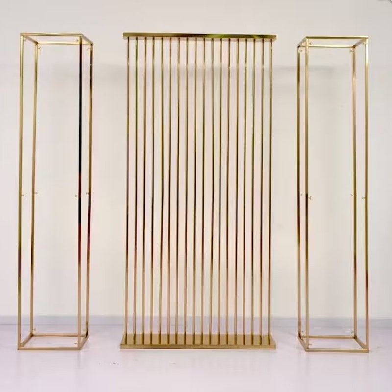 Gold Flower Wedding Stand - Etsy