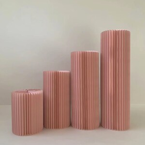 Folding Paper Column, Pedestal Display Column for Wedding Decoration ...
