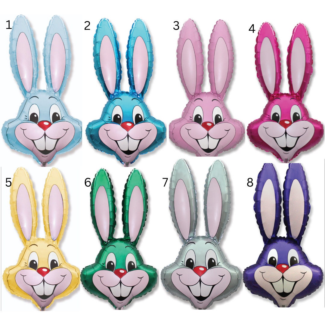 Bunny, Bunny Head Balloon,bunny Balloon, Bunny Party Decoration, Easter ...