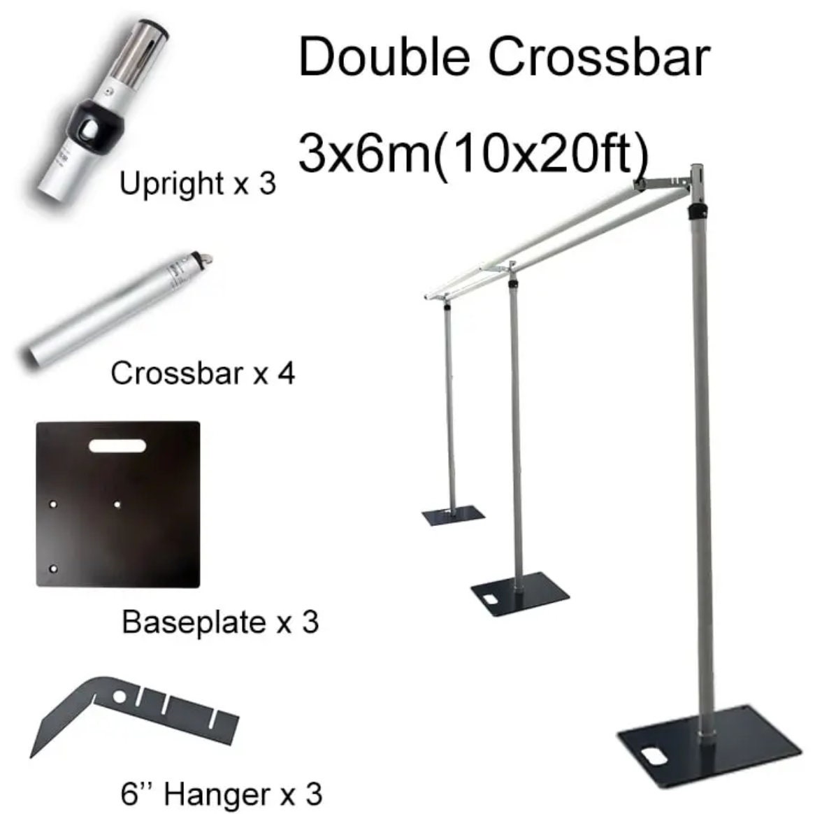 2-panel Pipe and Drape Kit 2 Tier Backdrop - Etsy