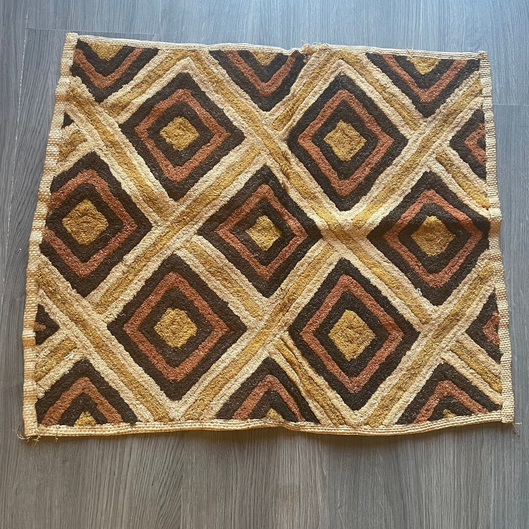 Authentic Kuba Cloth, Shoowa Textile, African Art, Wall Hanging ...