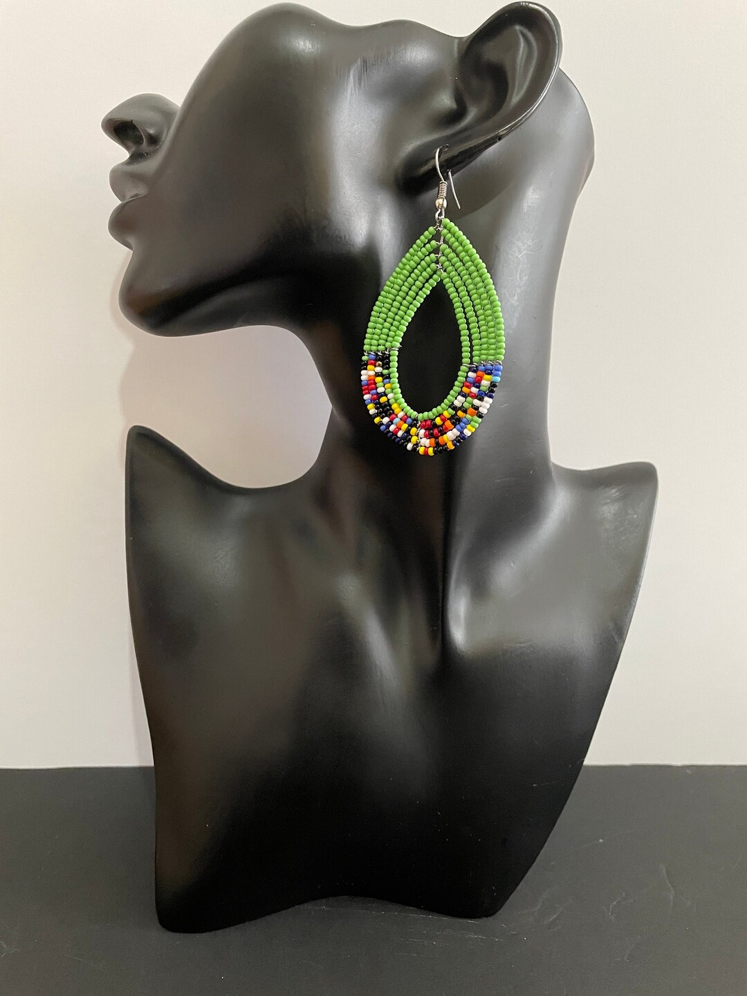 Maasai Beaded Earrings, African Inspired Earrings, African Beaded ...