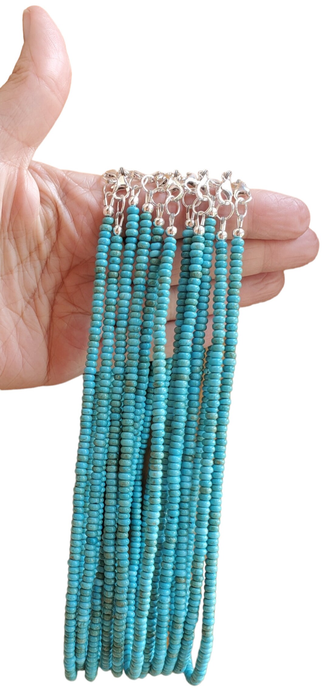 BULK ORDER DISCOUNT!! Dainty Natural Turquoise Necklace, Boho, Arizona ...