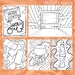 Tune Out and Color Printable Coloring Page Set Digital Download - Etsy