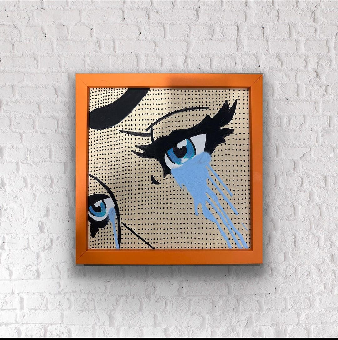 Pop Art Crying Girl Print - Etsy