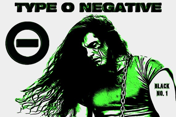 Type O Negative Peter Steele Tribute Art Black No. | Etsy