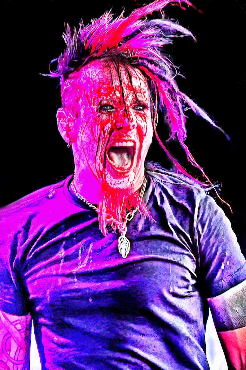 Mudvayne Chad Gray Poster/Metal Art Beautiful And | Etsy