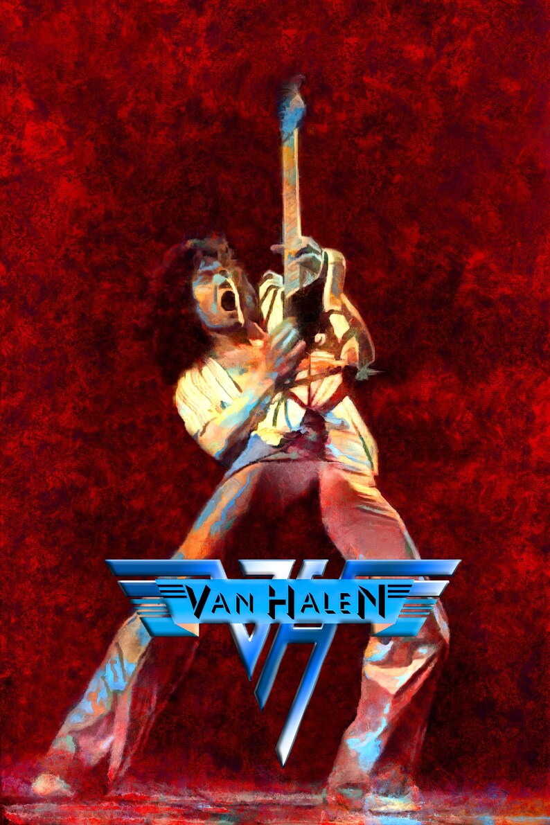 Van Halen Poster And Metal Art Runnin' With The | Etsy