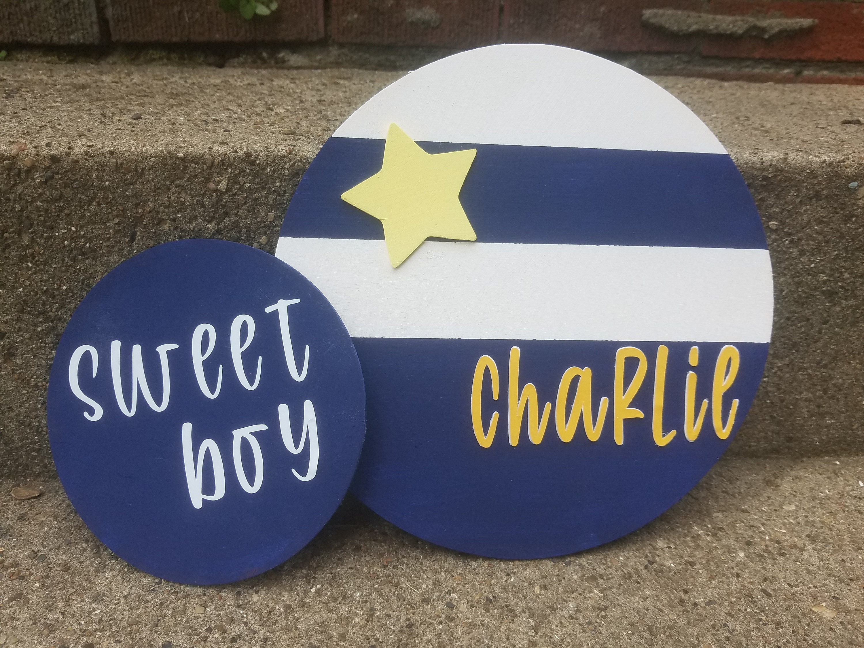 Kids Signs, Name Signs, Nursery Signs, Nickname Signs, Round Name Signs ...