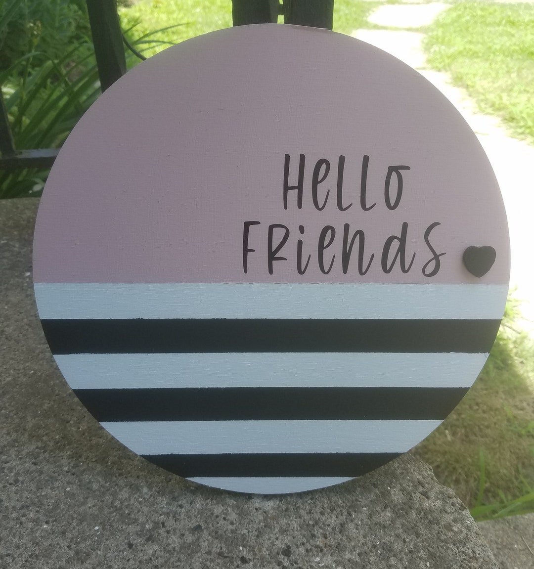 Handmade, Custom Wood Round Signs, Personalized, Door Hangers, Home ...