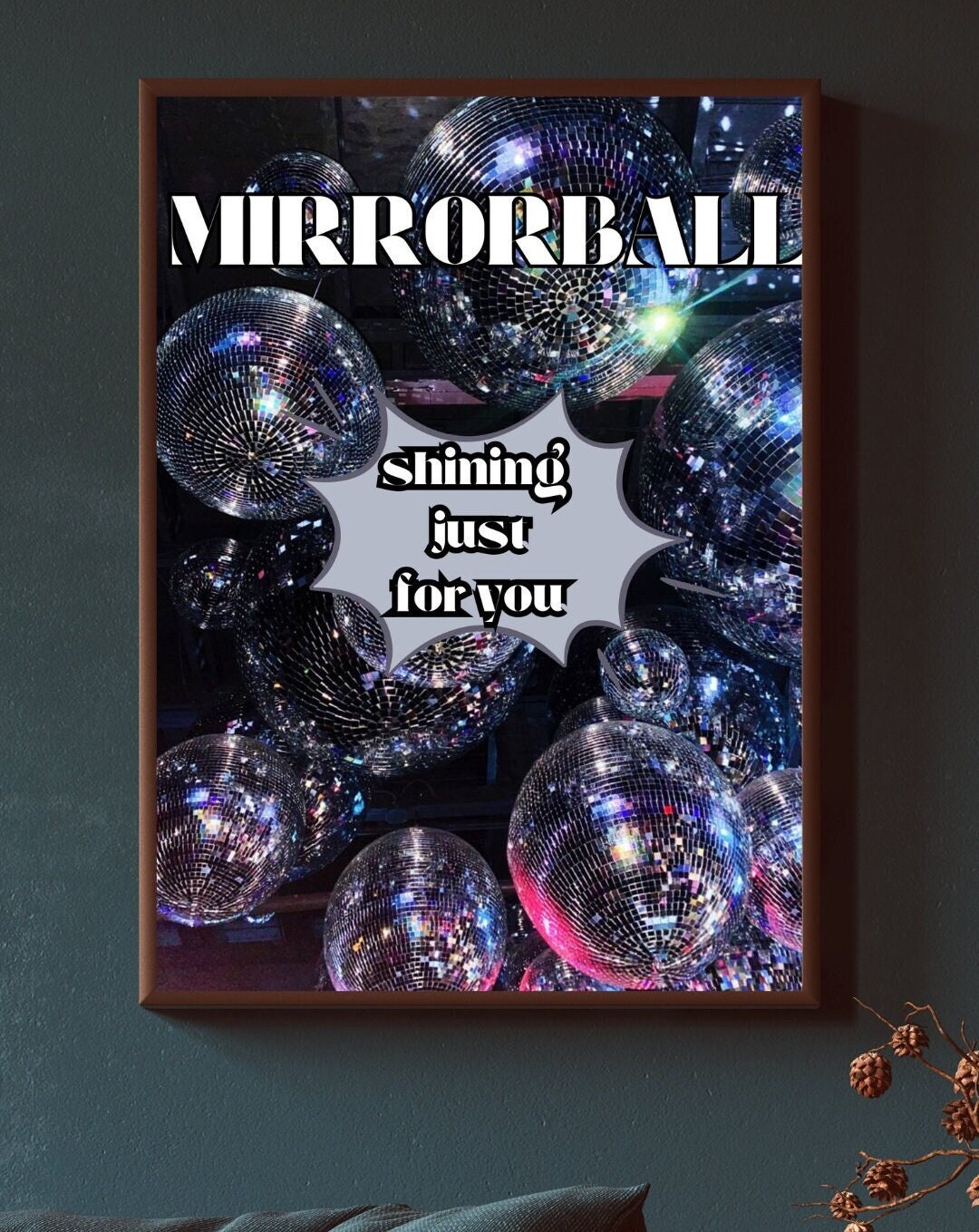 Taylor Swift Folklore Mirrorball Poster for Swifties Home Decor - Etsy