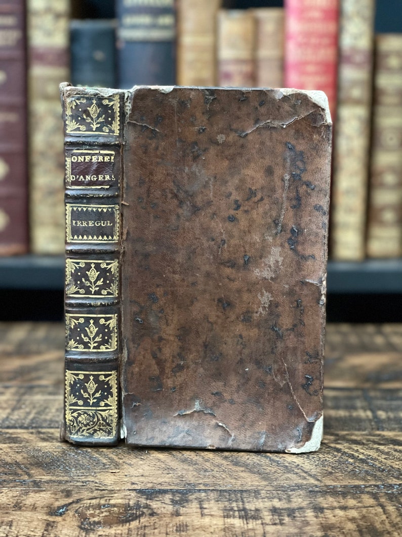 1743 Rare French Antique Book conferences Ecclésiastiques | Etsy