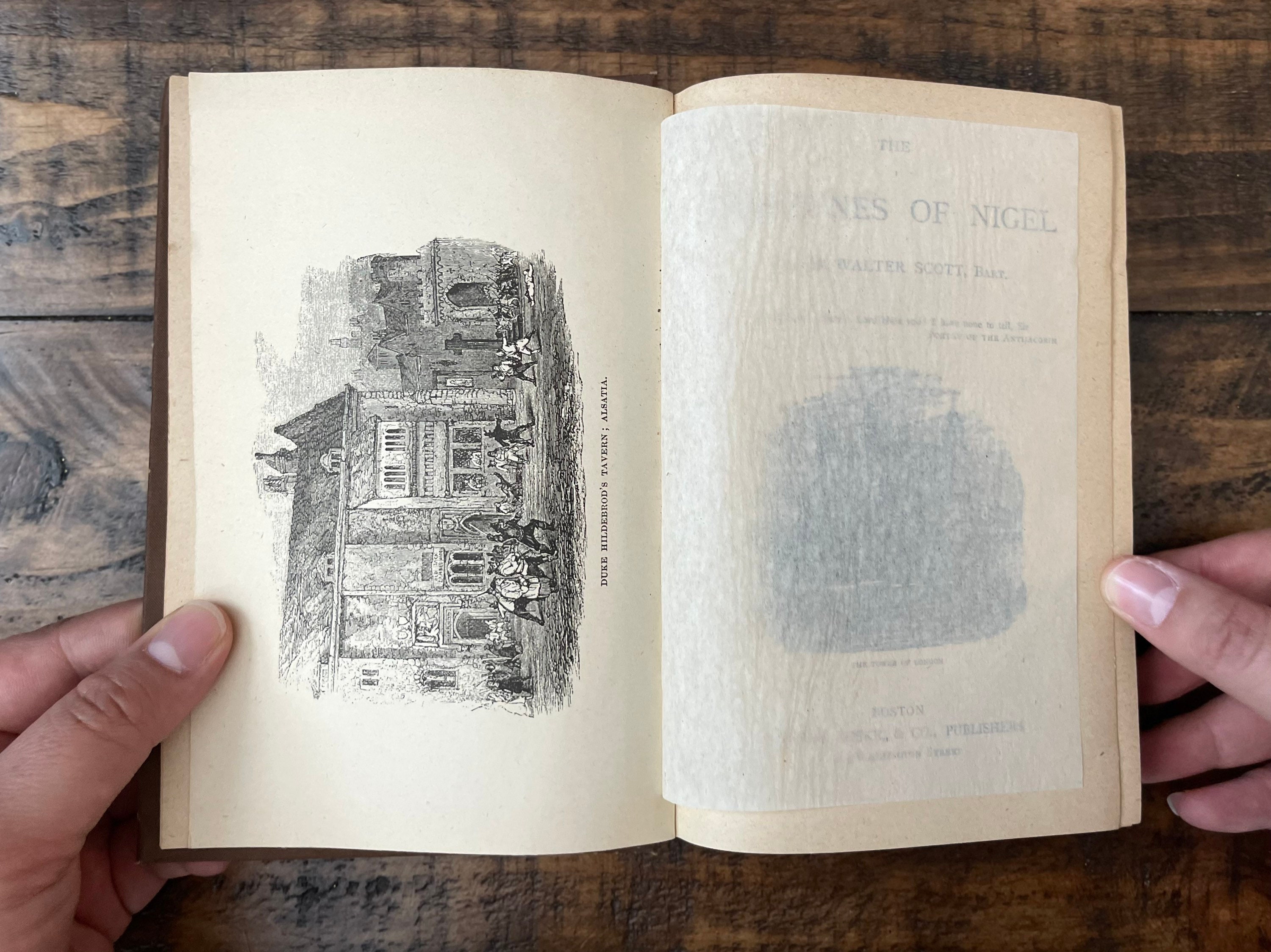 1880 Victorian Era Antique Book Sir Walter Scott Waverley | Etsy