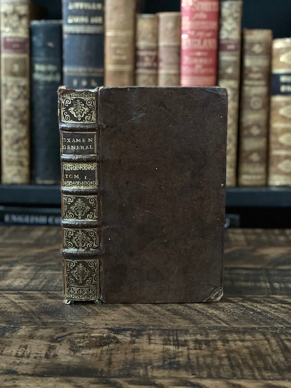 1677 RARE Antique French Book examen Général De Tous Les | Etsy