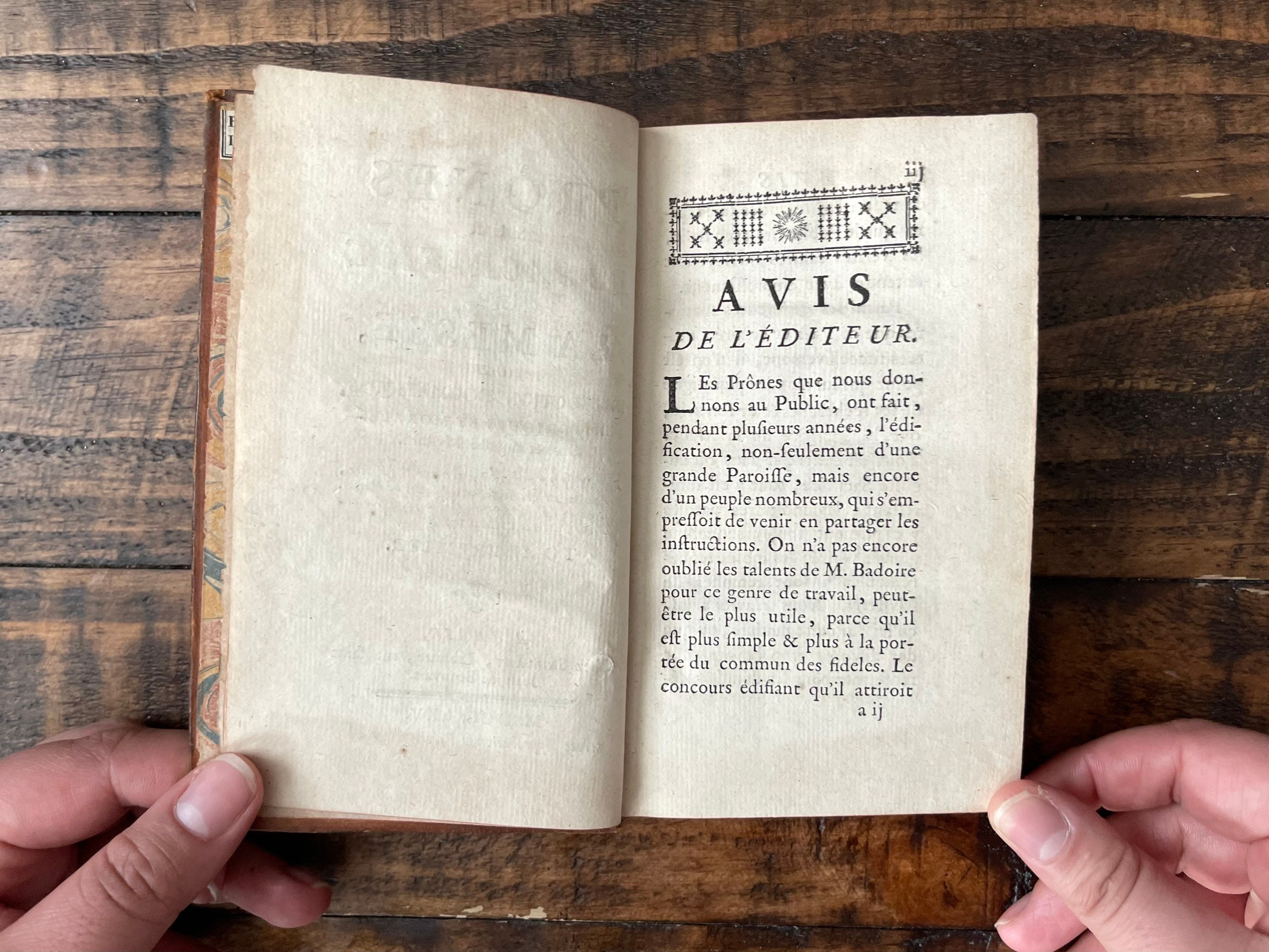 1765 Rare French Antique Book | “prônes Sur Le Sacrifice De La Messe ...