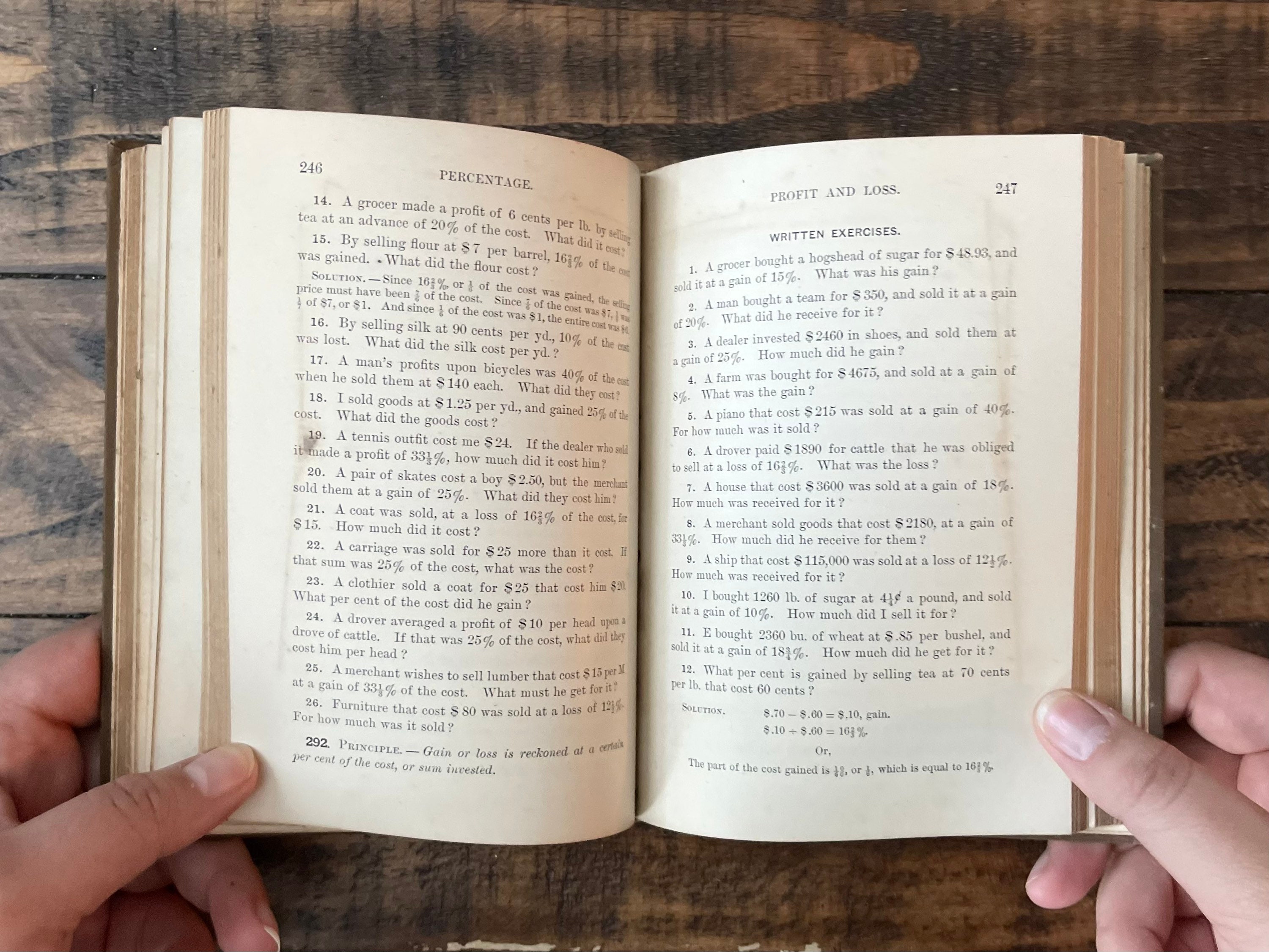 1895 Antique Victorian School Book standard Arithmetic - Etsy