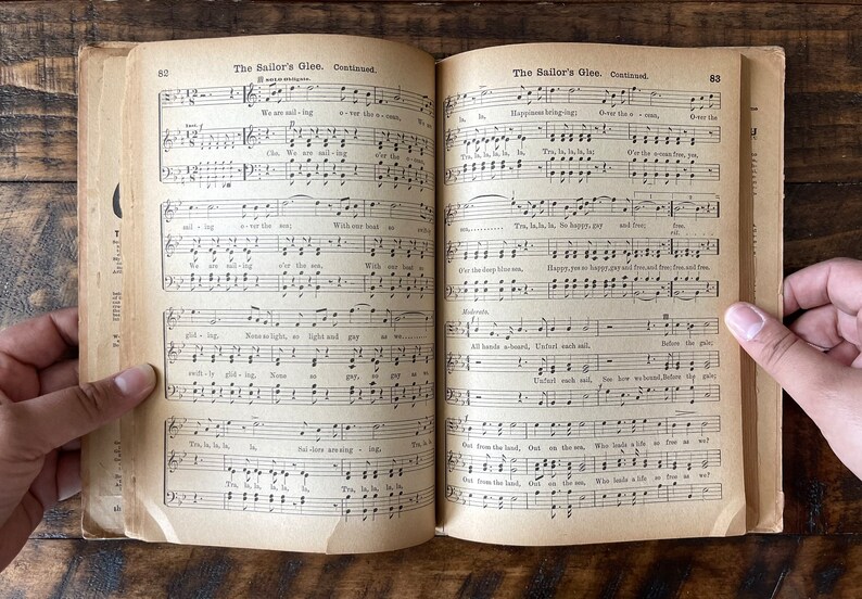 1888 the Cyclone of Song | Antique Sheet Music 1800s Victorian Book - Etsy