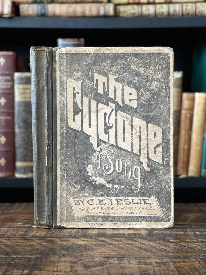 1888 the Cyclone of Song Antique Sheet Music 1800s Victorian - Etsy
