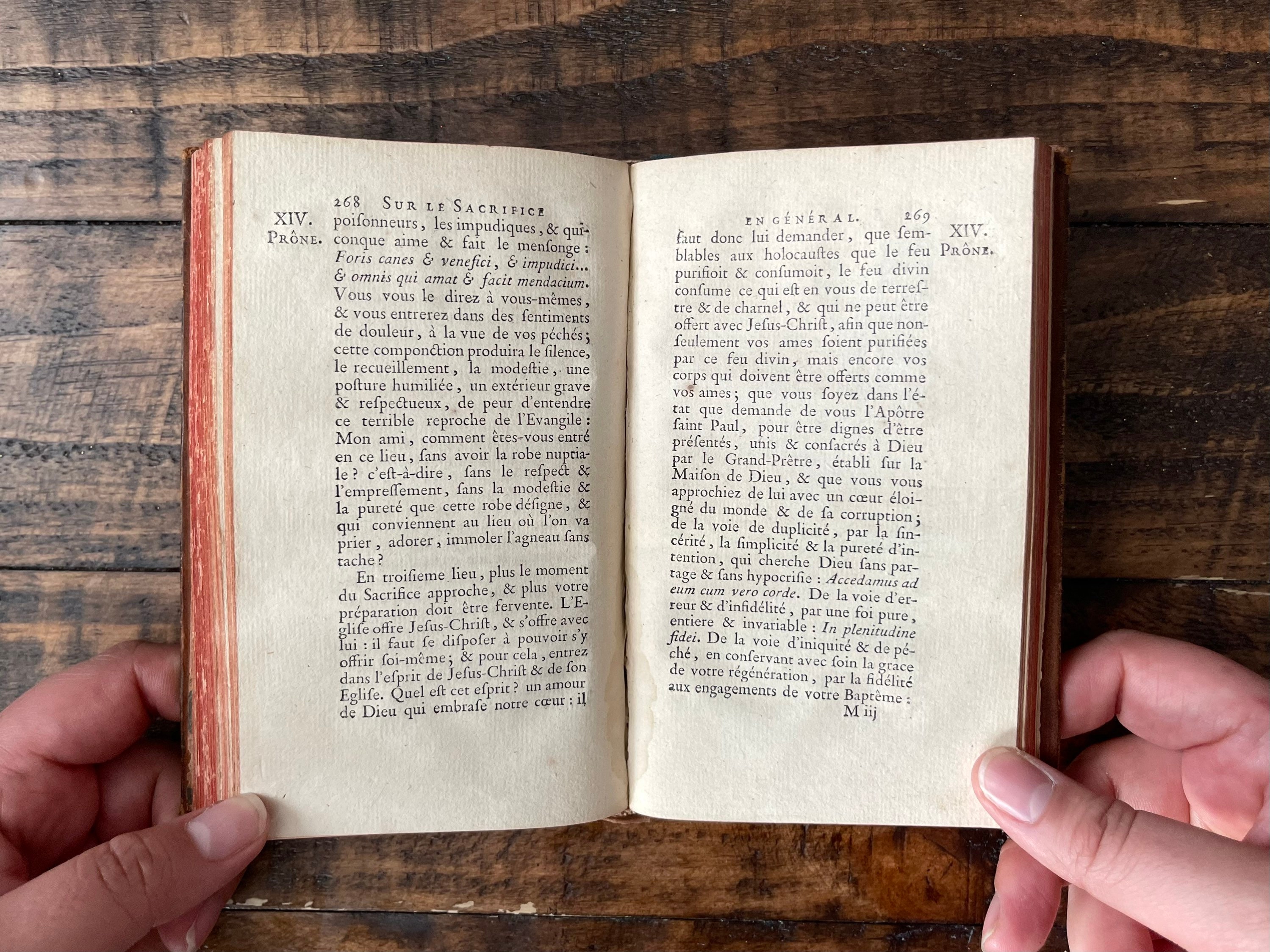 1765 Rare French Antique Book | “prônes Sur Le Sacrifice De La Messe ...