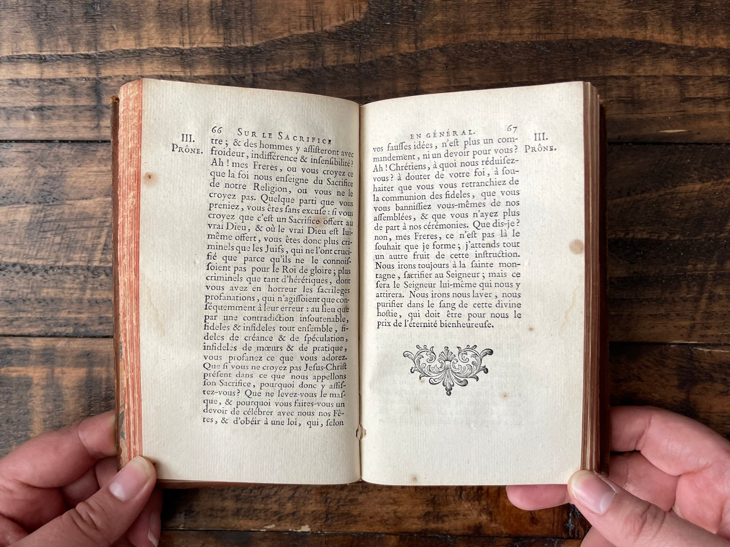 1765 Rare French Antique Book | “prônes Sur Le Sacrifice De La Messe ...
