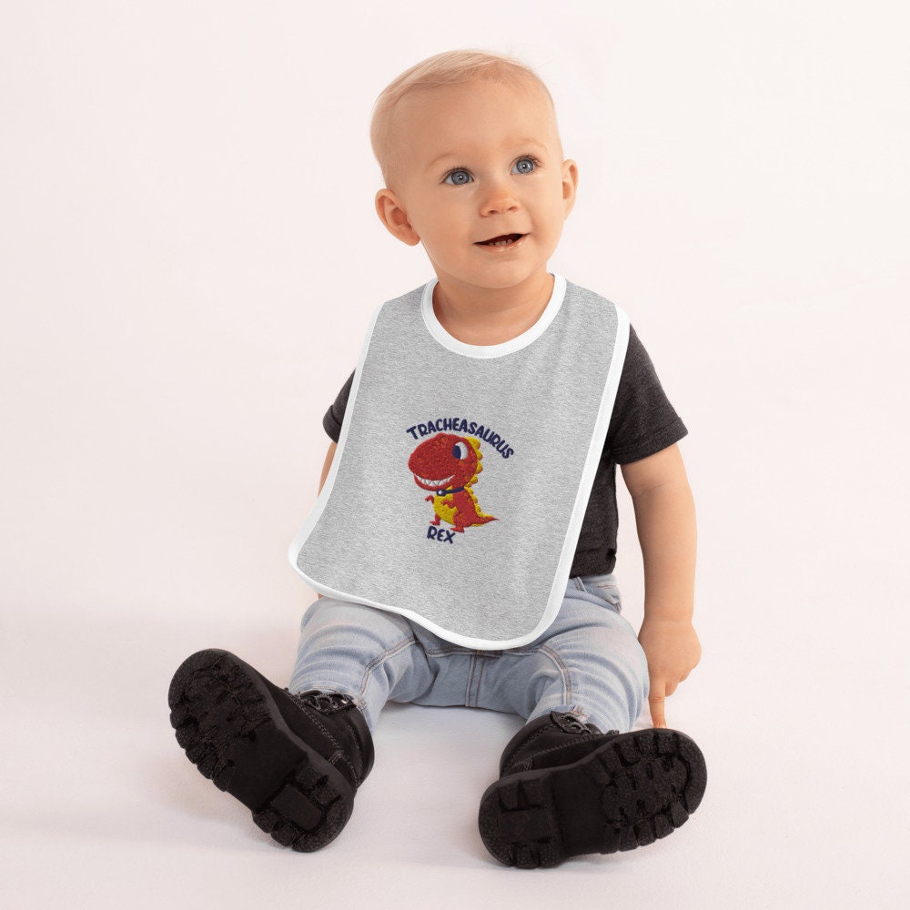 Tracheasaurus Rex Tracheostomy Awareness T-rex Bib - Etsy