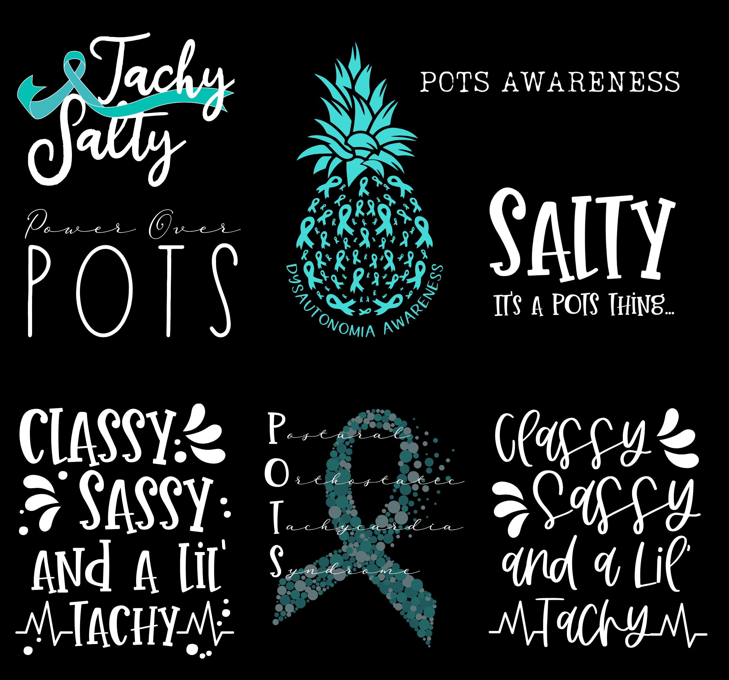 POTS Awareness PNG SVG Instant Download, Dysautonomia Png Svg, Spoonie ...