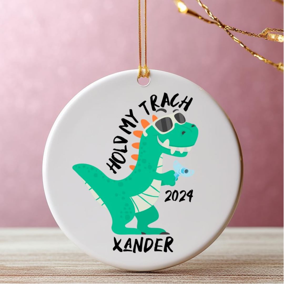 Hold My Trach, Personalized Decannulation Celebration Ornament, Custom ...