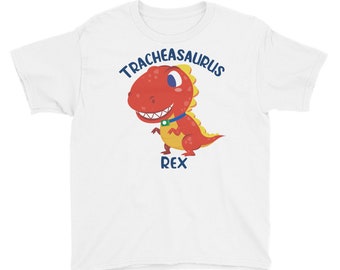 Tracheasaurus Rex Tracheostomy Awareness Dinosaur Shirt | Etsy
