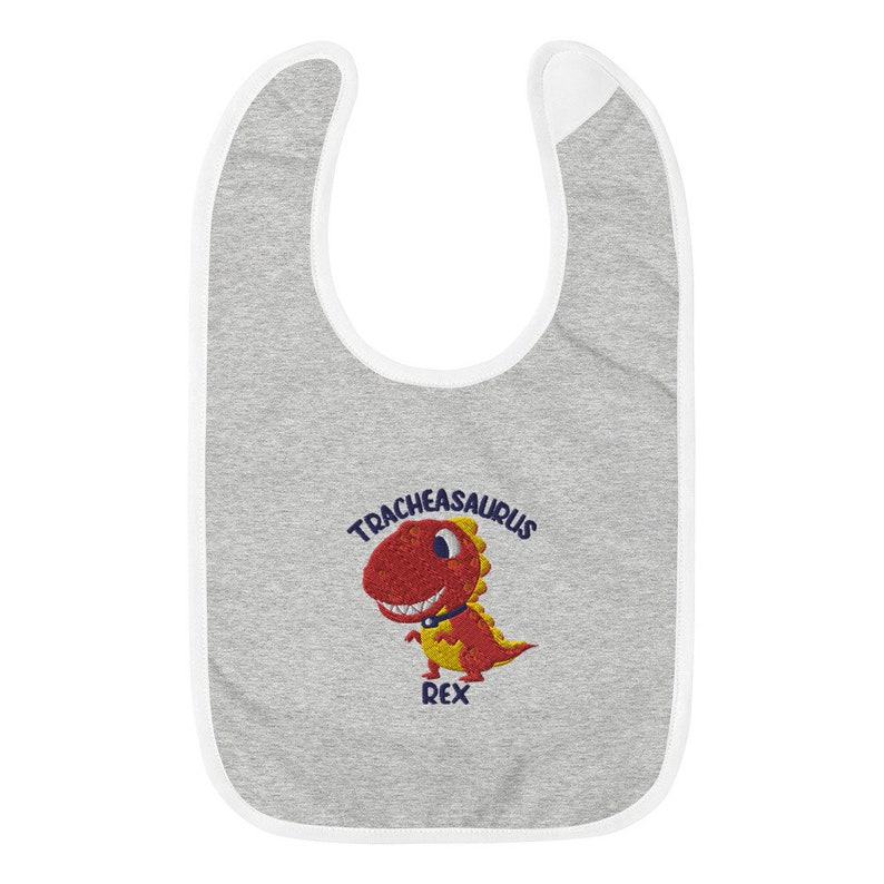 Tracheasaurus Rex Tracheostomy Awareness T-rex Bib - Etsy