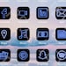 Blue Ios 14 App Icon Pack Neon Aesthetic Ios 14 Icons - Etsy