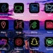 Ios 14 App Icon Pack Neon Aesthetic Ios 14 Icons Iphone | Etsy