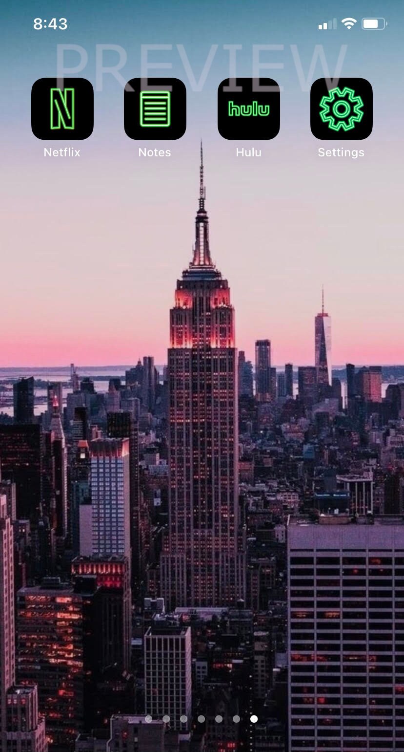 Green Ios 14 App Icon Pack Neon Aesthetic Ios 14 Icons iPhone Icon Pack ...