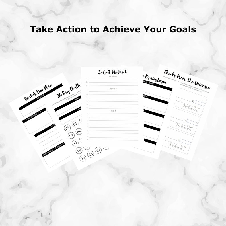 Digital Manifestation Journal & Affirmation Coloring Book, Mindfulness ...