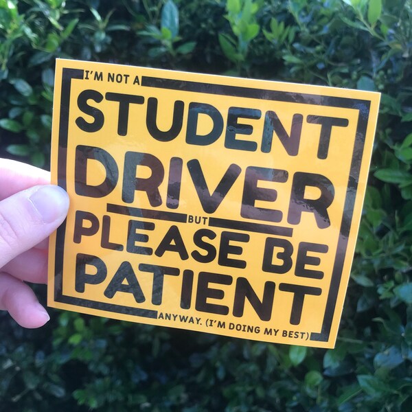 Funny Student Driver - Etsy