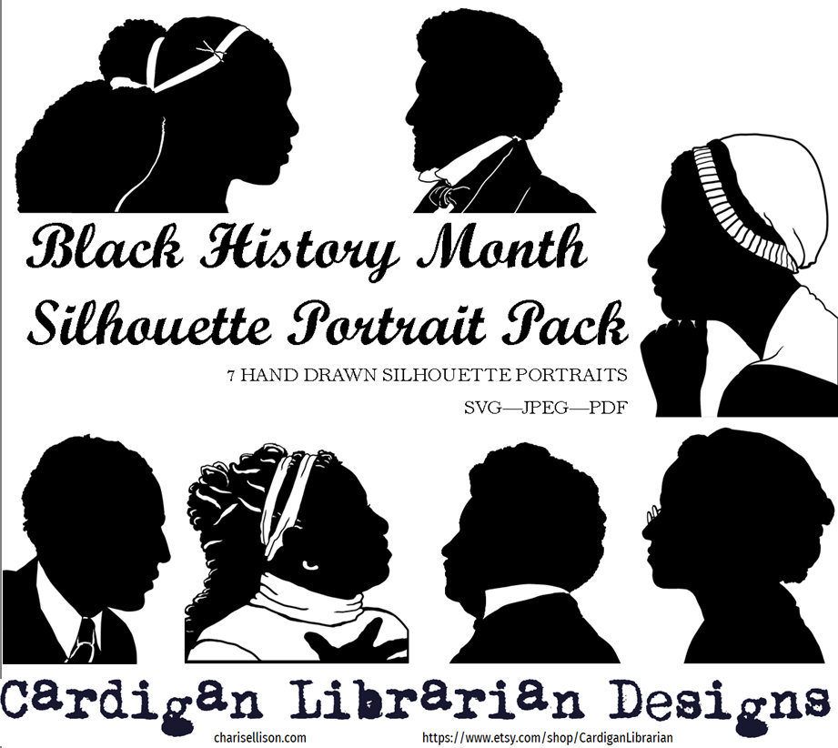 SVG Black History Month Leaders Silhouette Set DIGITAL FILE | Etsy