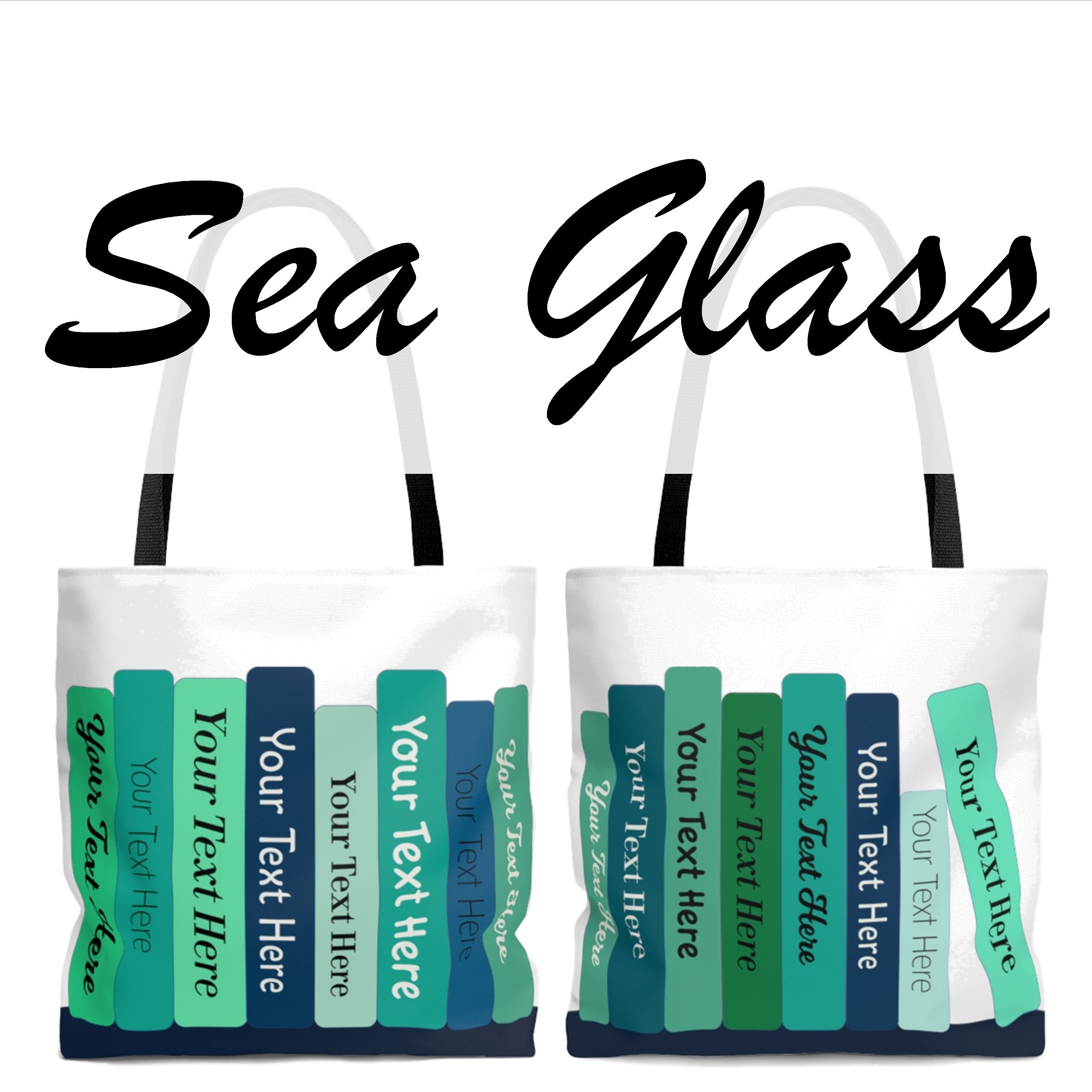 CUSTOM Bookshelf Tote Bag Six Color Palette Options Bookish - Etsy