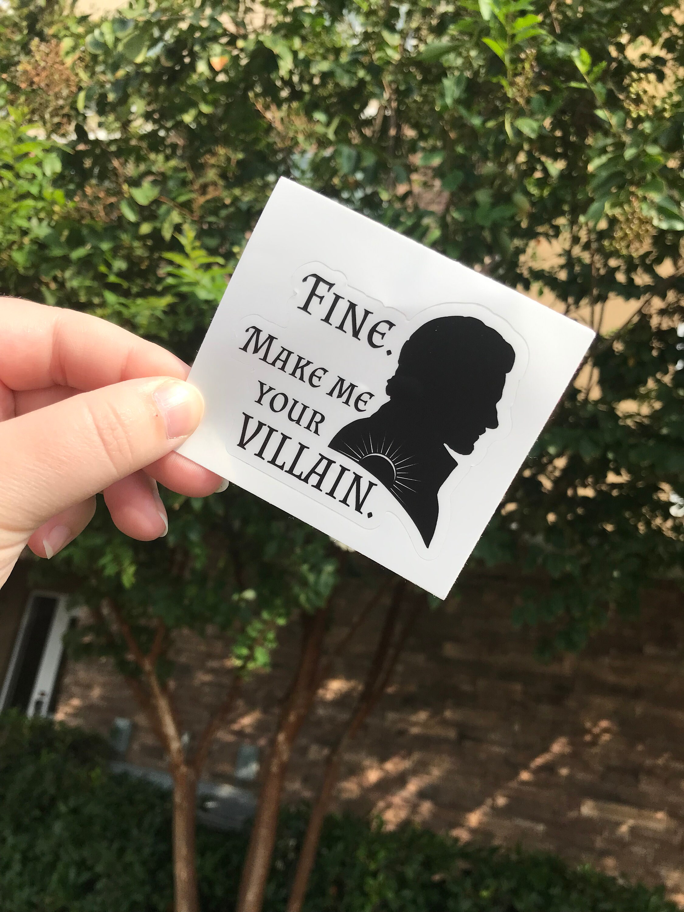 Paper, Party & Kids Stickers Ben Barnes silhouette portrait Grisha ...