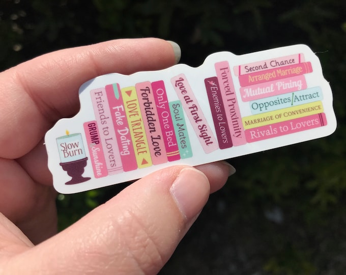Fantasy Romance Tarot Card Trope Sticker/ Book Lover Sticker / Reader ...