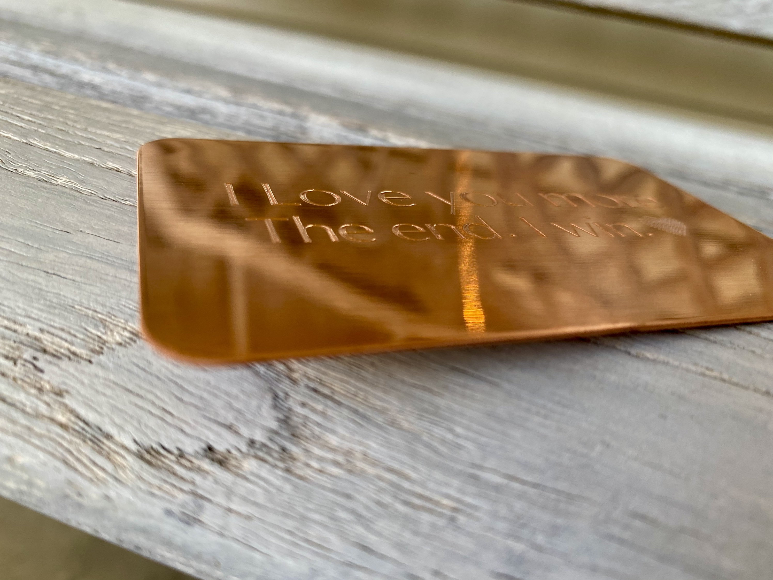 Copper Wallet Card Personalized Message Wallet Insert 7 - Etsy Australia