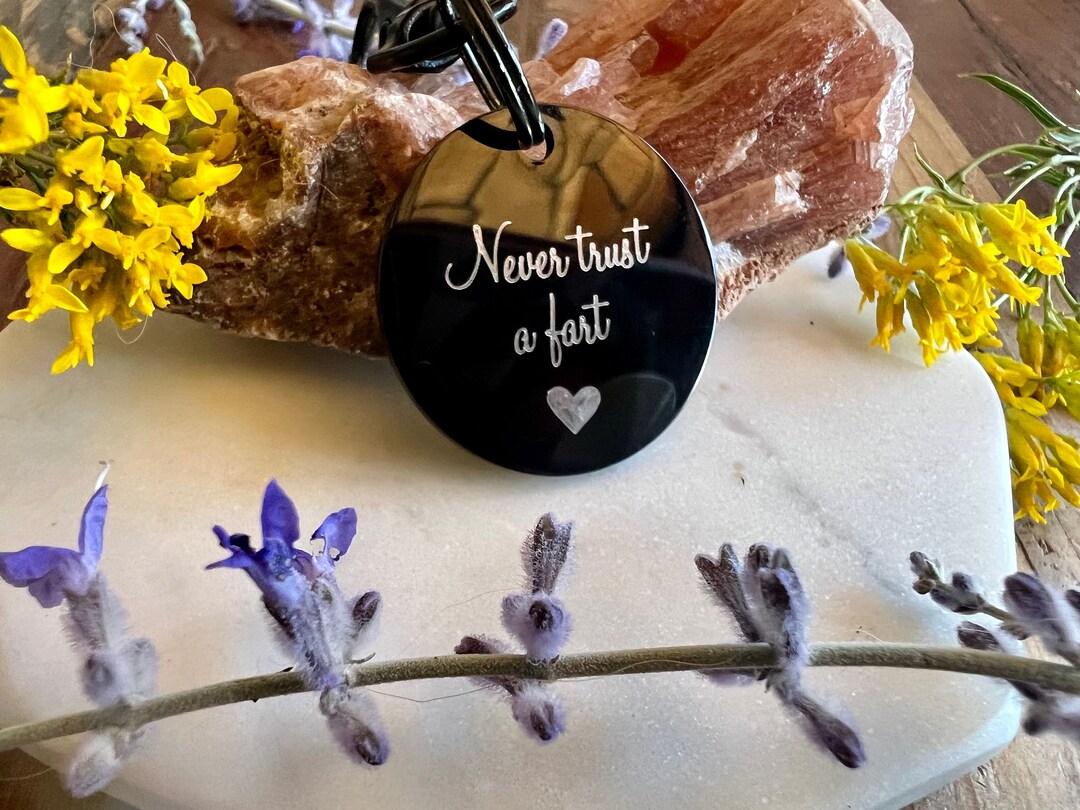 Never Trust A Fart • Words of Wisdom Keychain • Gift for Teenagers ...
