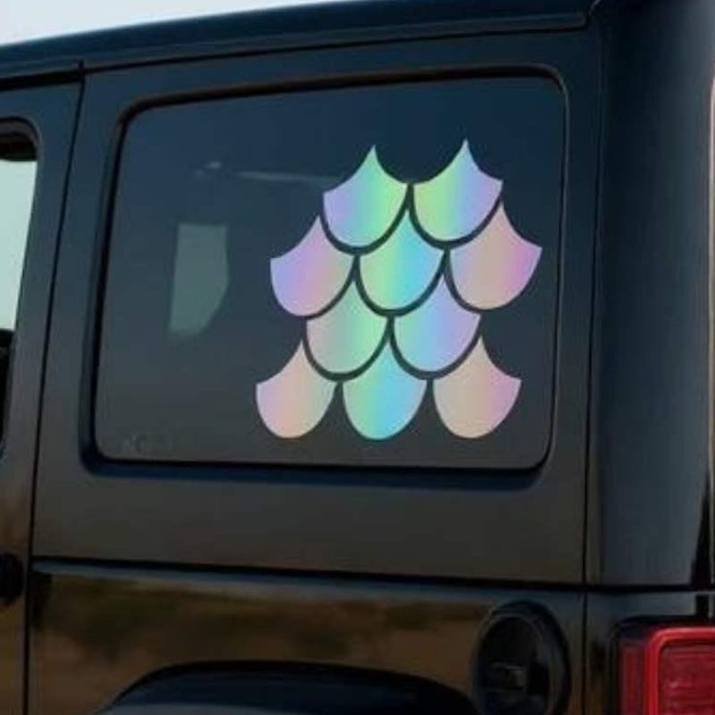 Mermaid Car Sticker - Etsy