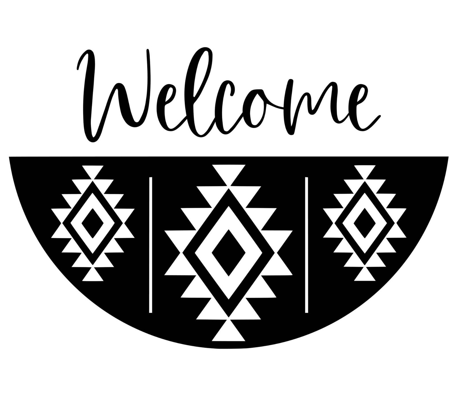 Aztec Vinyl Decal Sticker for Sign Welcome Aztec Half Round - Etsy
