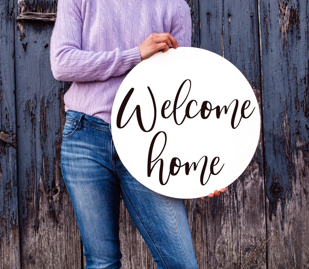 Welcome Home Vinyl Decal Sticker for Making Signs Welcome - Etsy