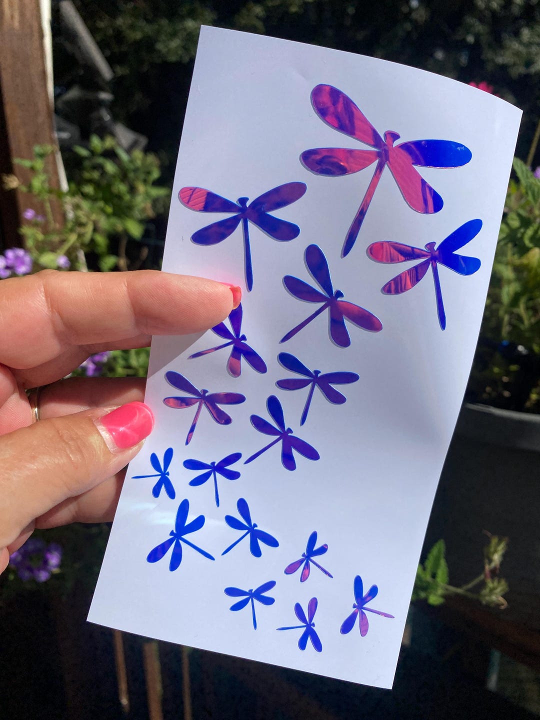 Dragonfly Swarm Holographic Car Decals, Dragonfly Car Decal, Dragonfly ...