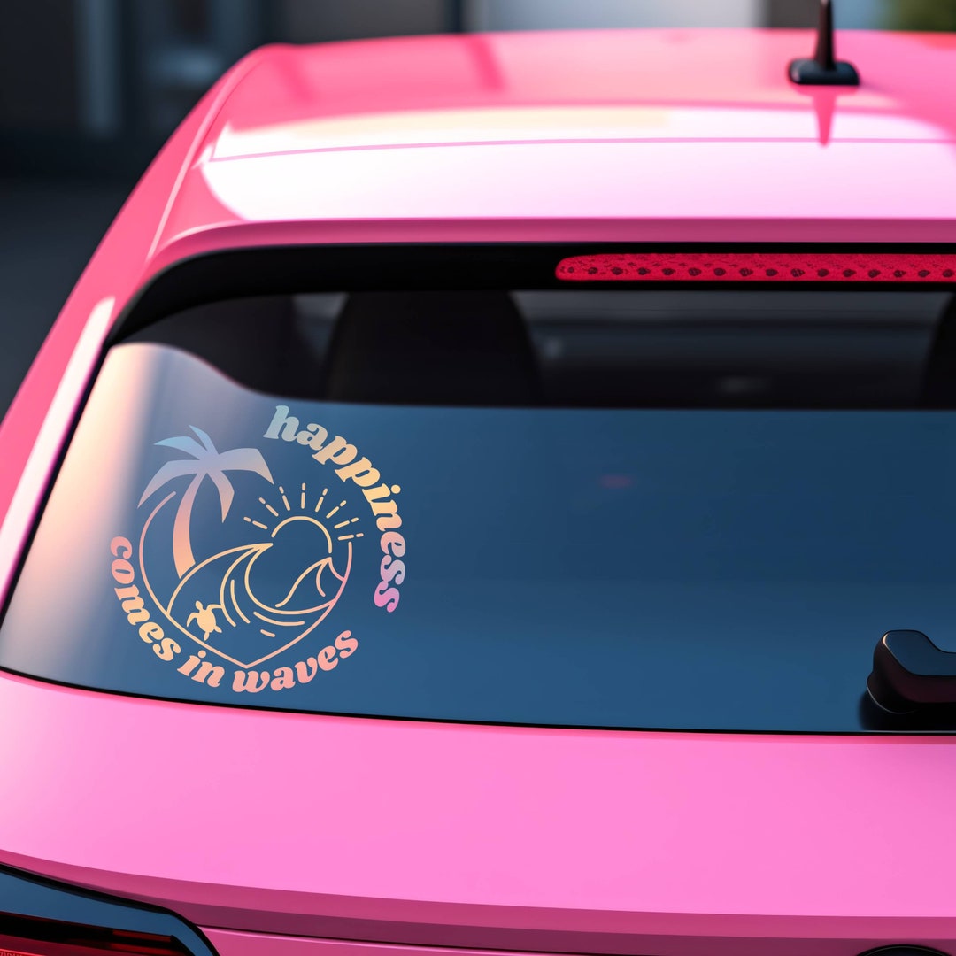Ocean Wave Vinyl Decal, Vinyl Sticker, Wave Decal, Ocean Decal, Car ...